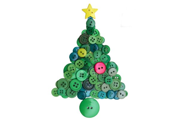 Button Christmas Tree Craft For Kids – Button Christmas Tree Craft ...