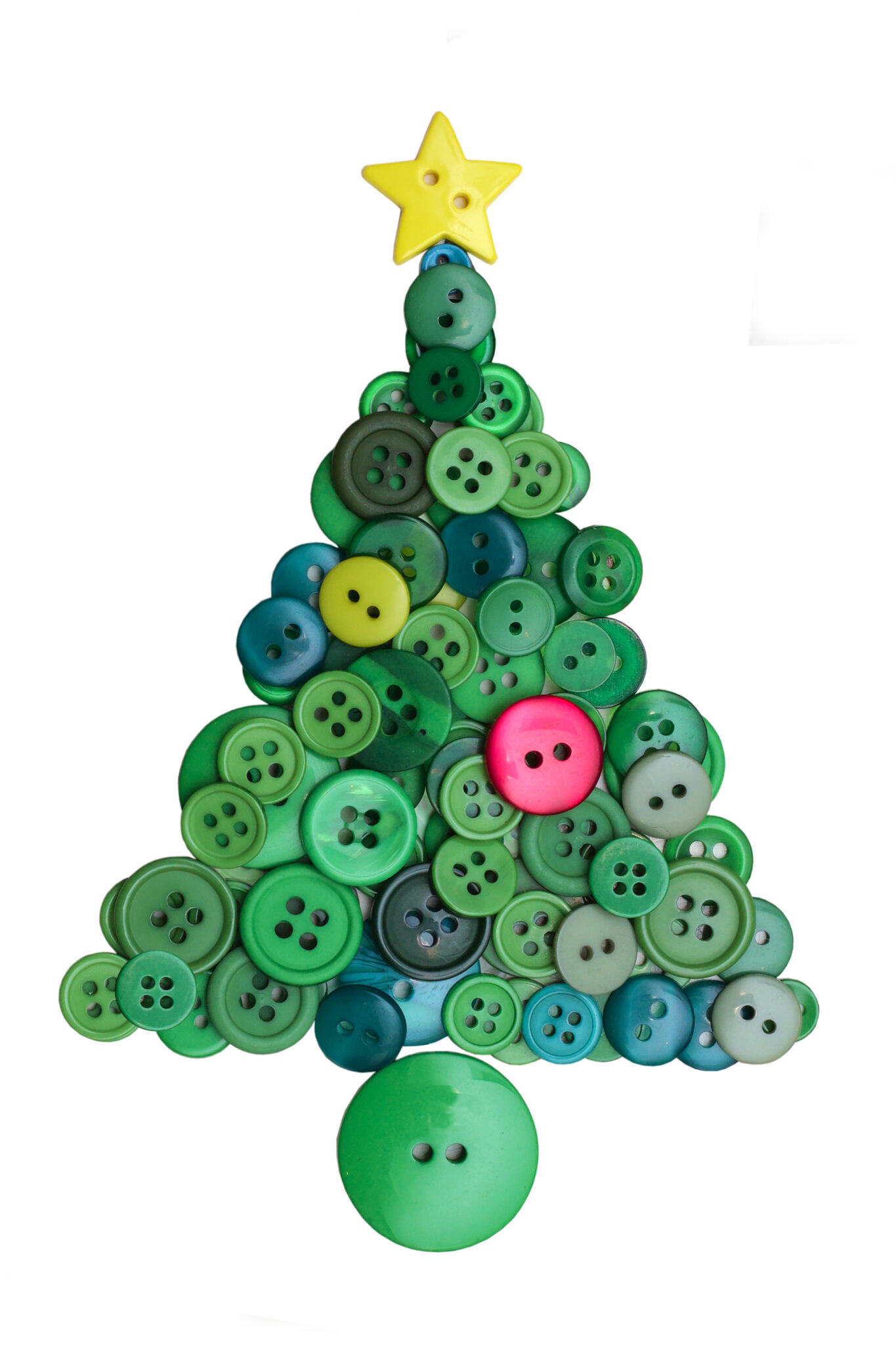 Button Christmas Tree Craft For Kids – Button Christmas Tree Craft ...